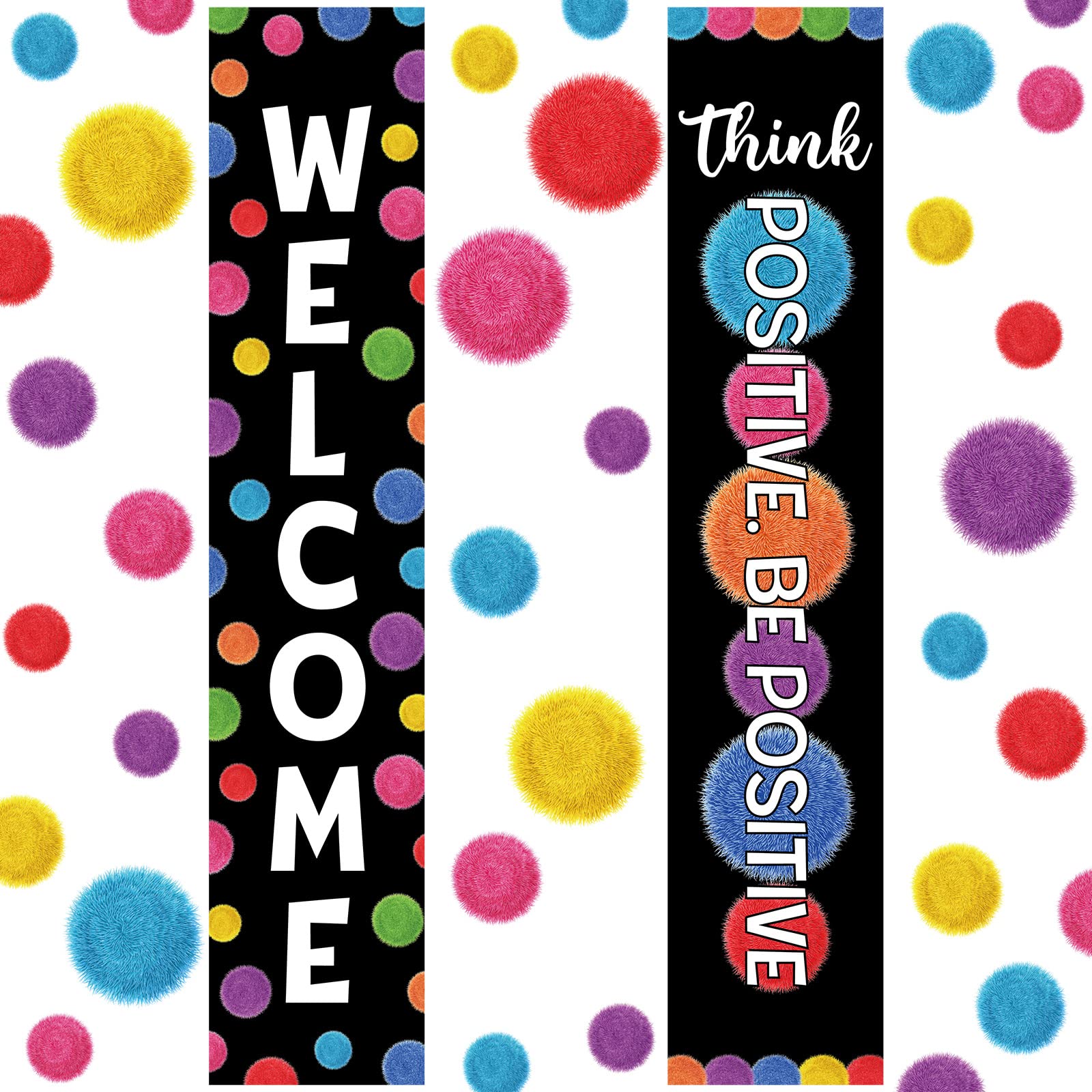 Eaasty 47 Pieces Welcome Banner for Classroom Door Welcome Poster Sign ...