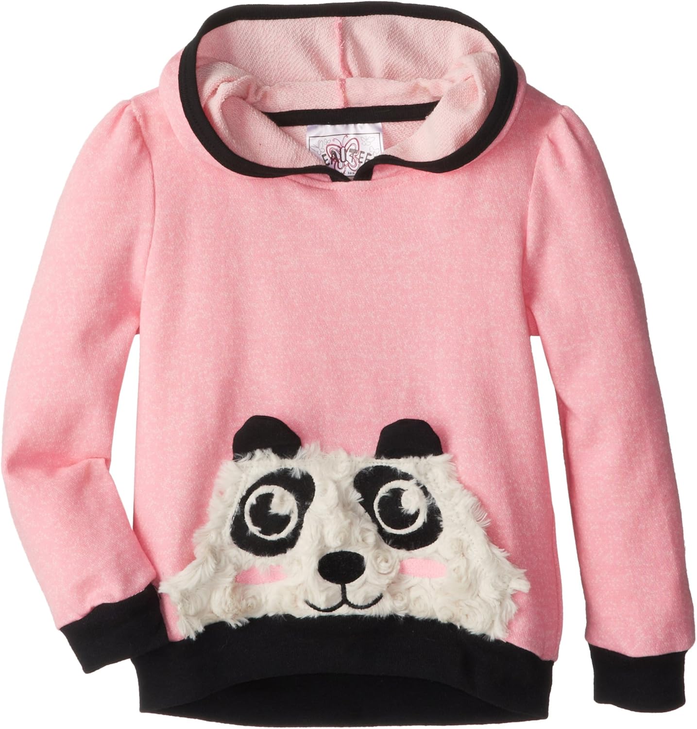 Amazon.com: Beautees Little Girls' Solid Hoodie with Panda Bear: Clothing