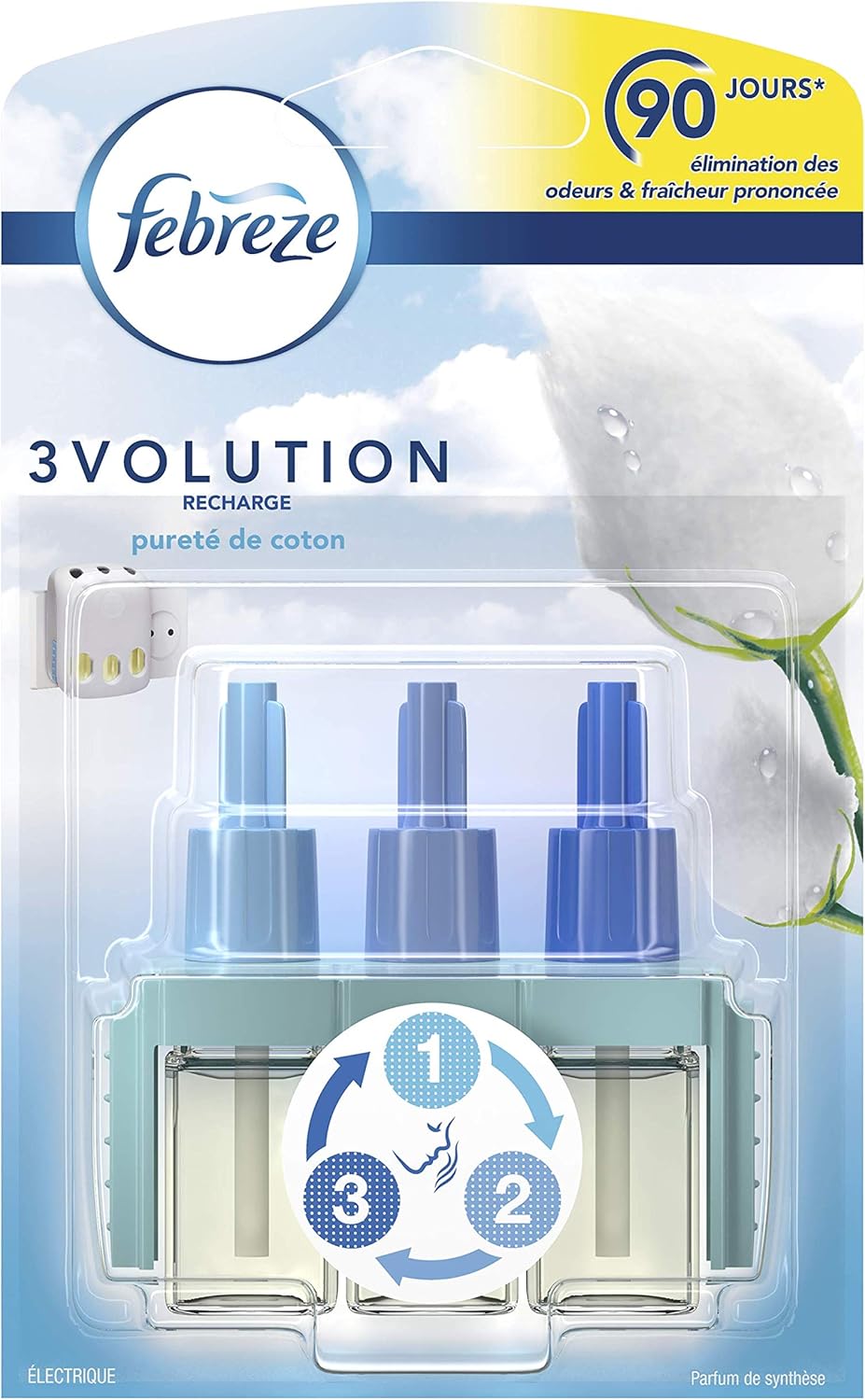Febreze 3 Volution Recharge pour Désodorisant Électrique Pureté de ...