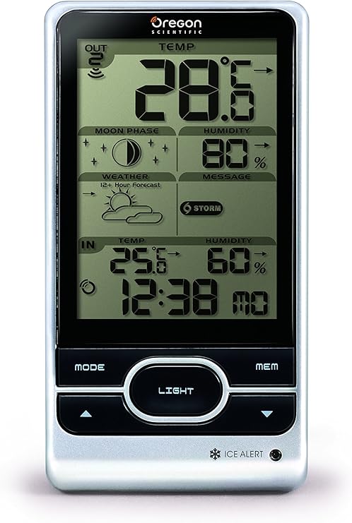 Oregon Scientific BAR208HG Wireless Weather Station with Humidity and ...