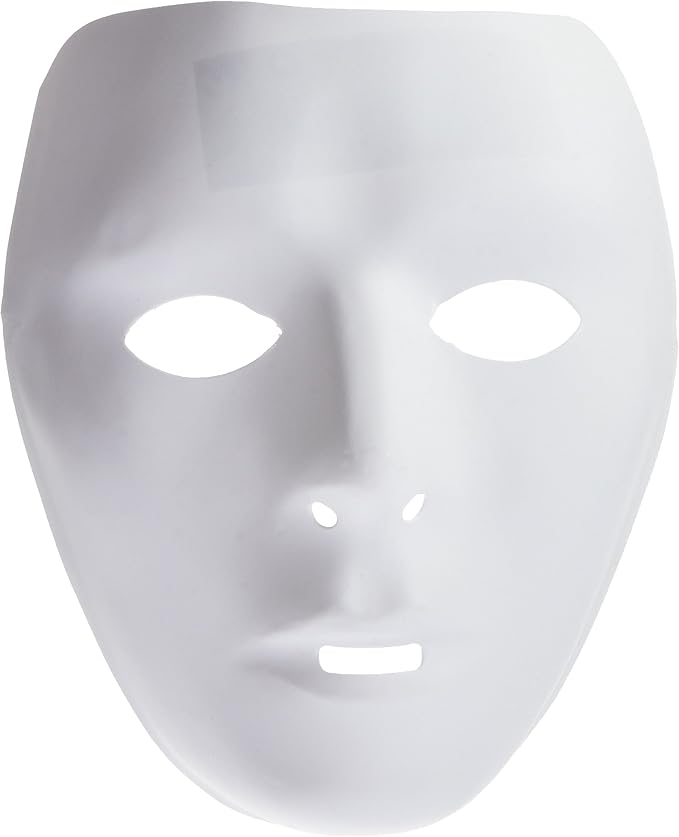Mask Paintable White Plastic Party Masks Eyemasks & Disguises for ...