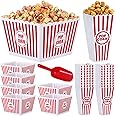 Amazon.com: Spiareal Set of 27 Plastic Red and White Striped Popcorn ...