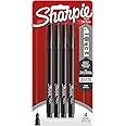 Amazon.com: Sharpie Pen Fine Point Pen, 4 Black Pens (1742661) : Sports ...