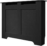 The Vitreo Black Glass Radiator Cover Large (1600 mm): Adam: Amazon.co ...