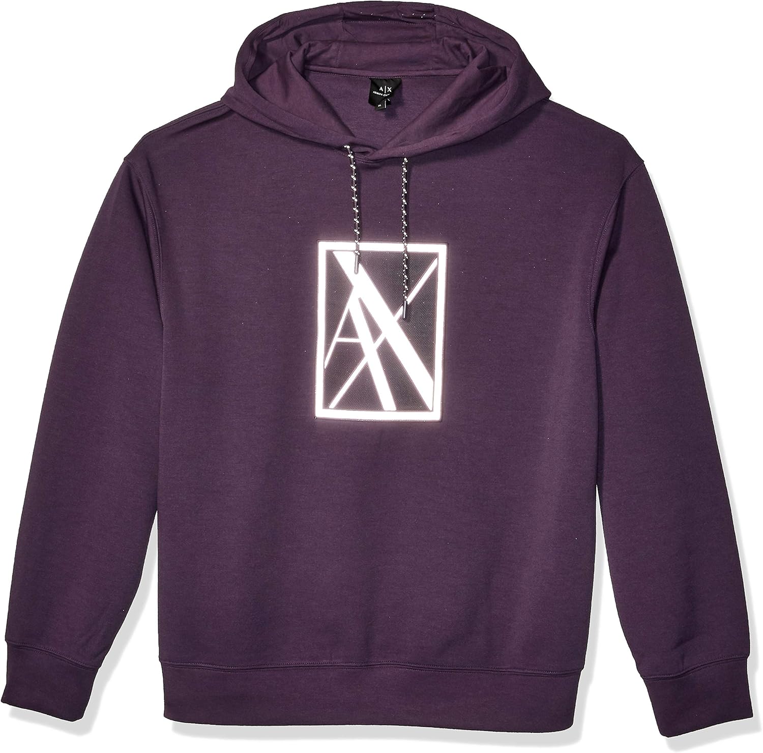 A|X Armani Exchange Men's Pullover Hoodie with Tonal Large Ax Box Logo ...