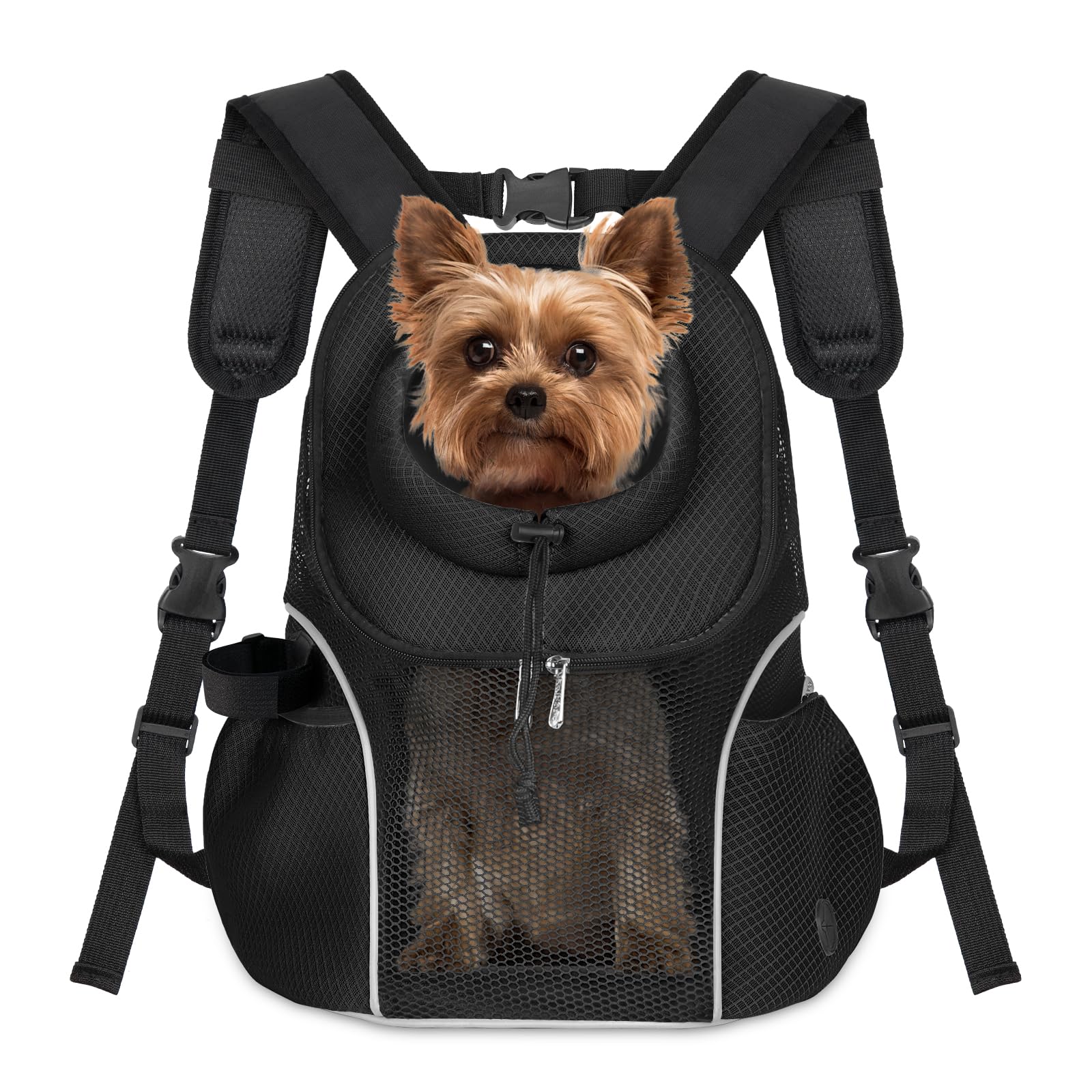 WOYYHO Pet Dog Carrier Backpack Small Dog Front Backpack Ventilated ...