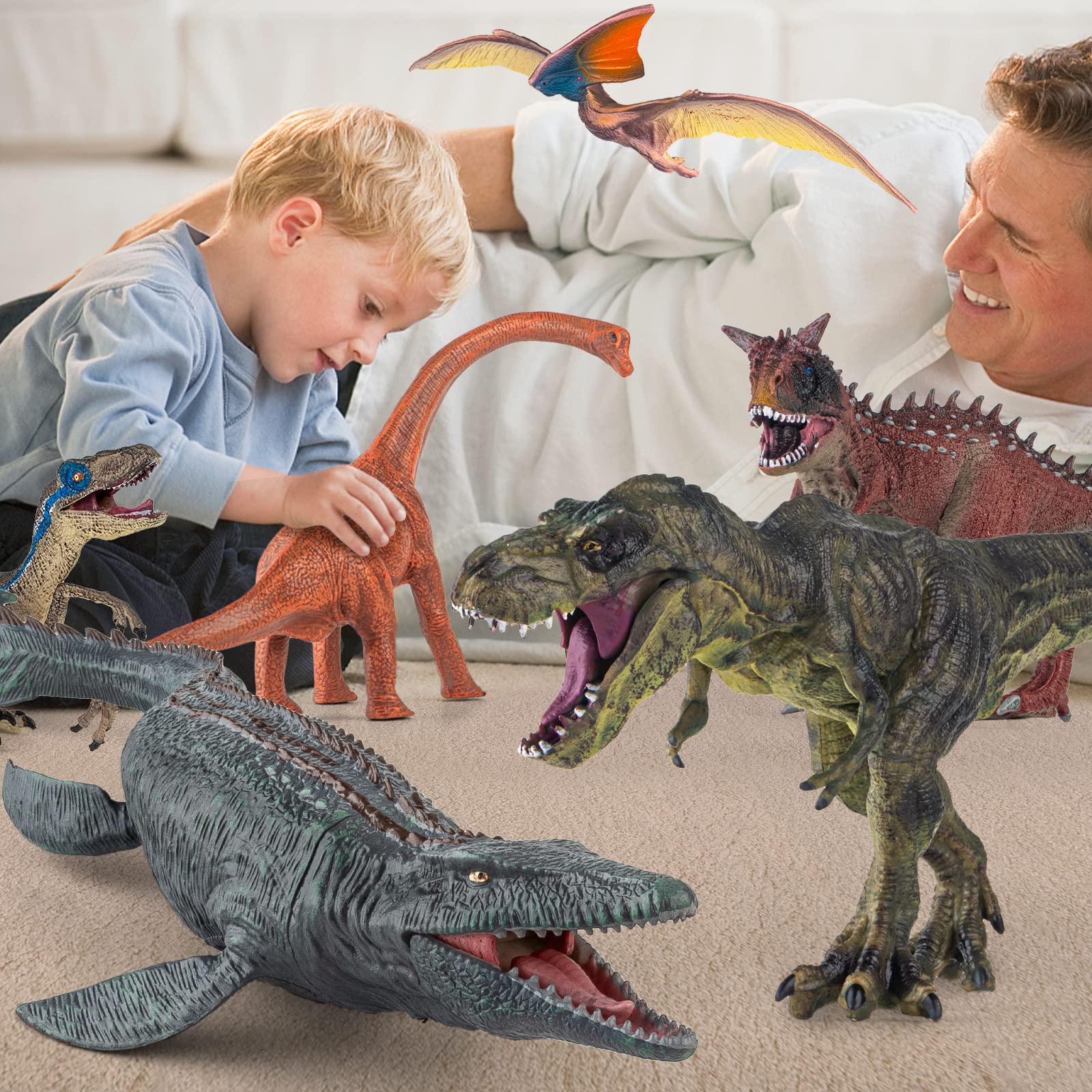 Mua BOKABOKA 6 Pack Big Dinosaur Toys Set,Realistic-Looking Dino T-Rex ...