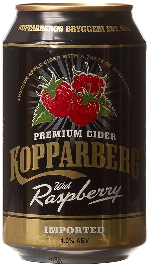 Kopparberg Raspberry Cider Can, 10 x 33cl: Amazon.co.uk: Prime Pantry