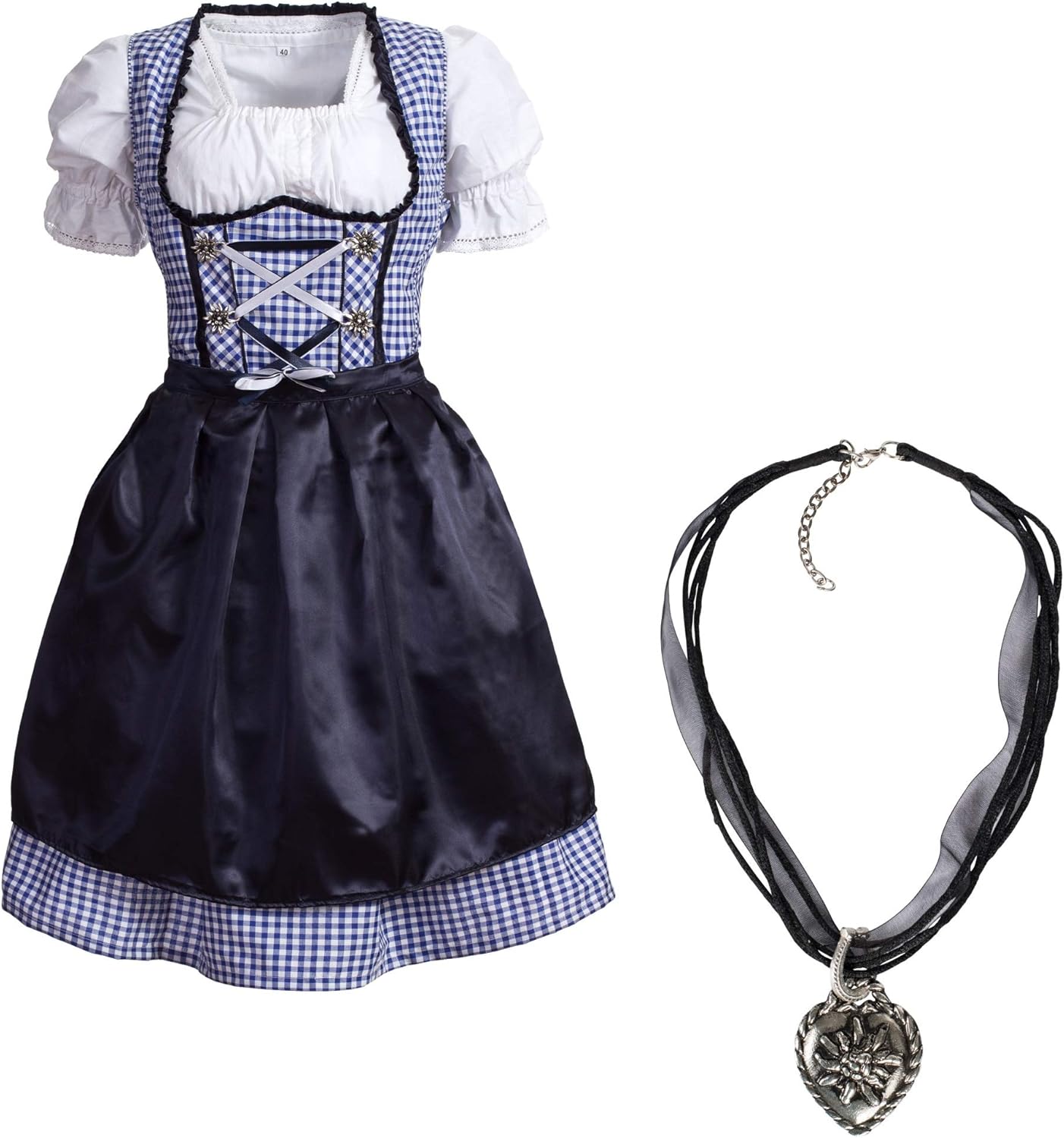 Gaudi-Leathers Dirndl Traje Tradicional de Tirolesa Vestido Moda ...