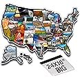 Amazon.com - Pacify 2 Sheets RV Stickers Decals 24x16 Travel of US Map ...