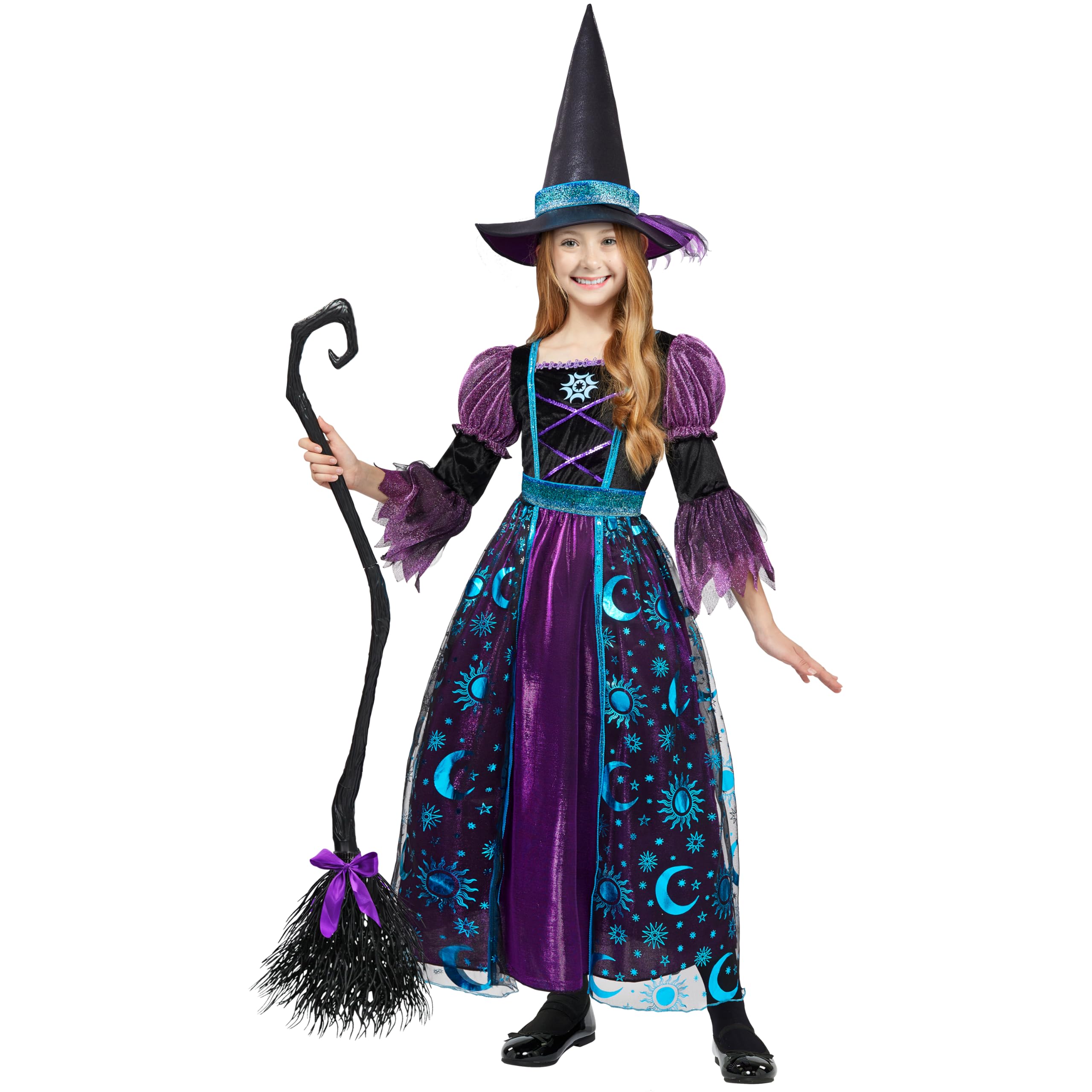Spooktacular Creations Witch Costume for Girls, Halloween Witch Dress ...