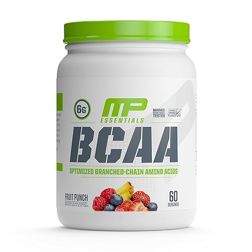 Muscle Pharm Essentials BCAA Powder, Post-Workout Recovery Drink, Fruit ...