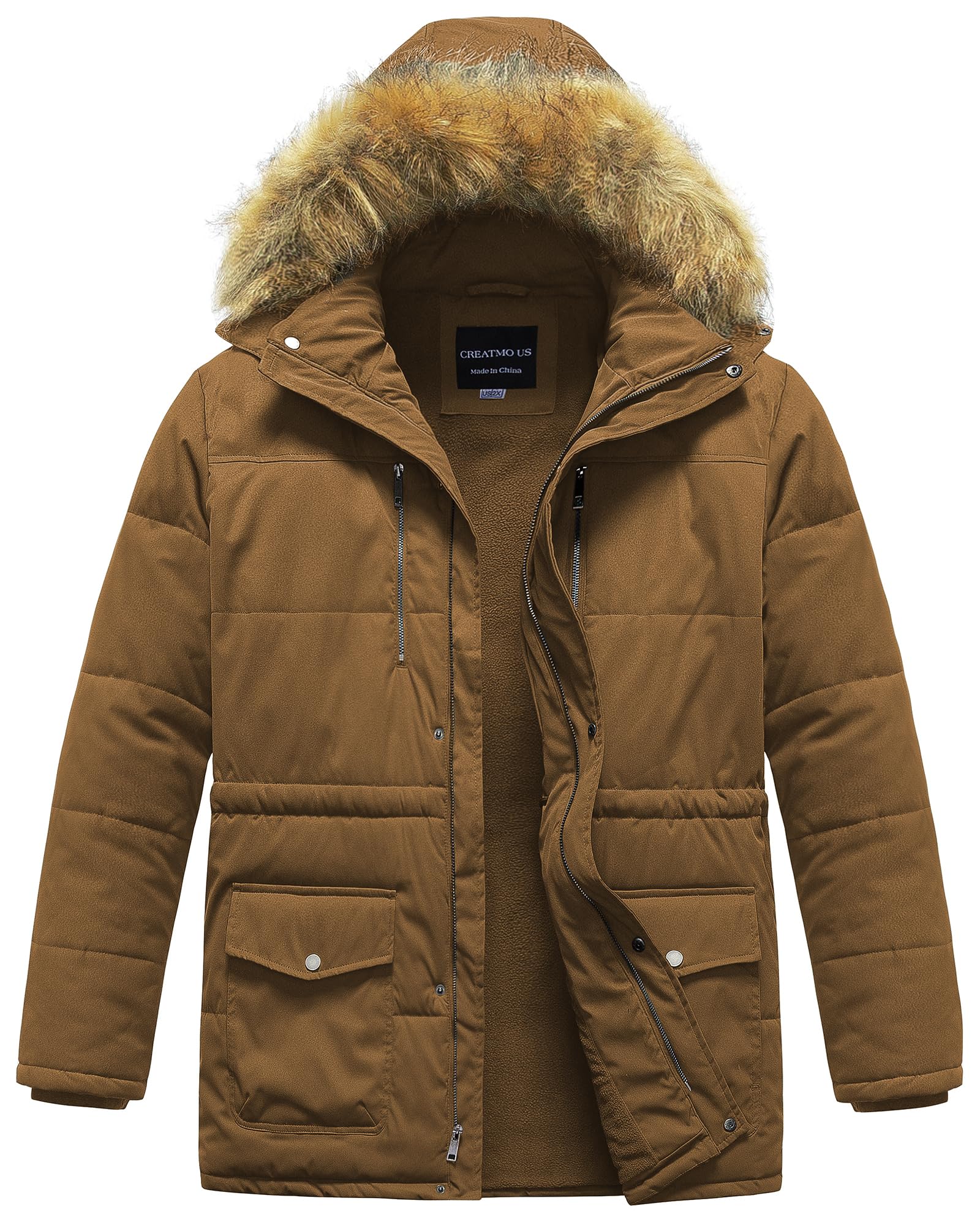 CREATMO US Men's Big & Tall Clothing Jackets For Men Coats Mens Winter ...