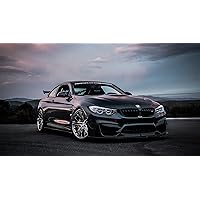 Amazon.com: Iconic Arts Laminated 42x24 Poster: BMW m4 Coupe 4k HD ...