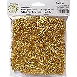 36 Stück Mini Sicherheitsnadeln Nadel Nadeln goldfarben ca.19 mm, 0513 ...