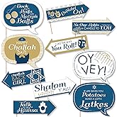 Amazon.com: Big Dot of Happiness Funny Hanukkah Menorah - Chanukah ...
