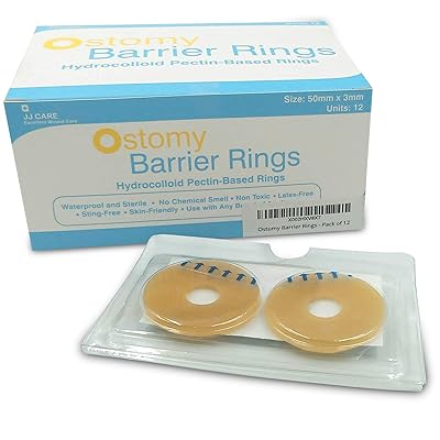 Buy Pack of 12] Ostomy Barrier Ring, 50mm Diameter No Leak Barrier ...