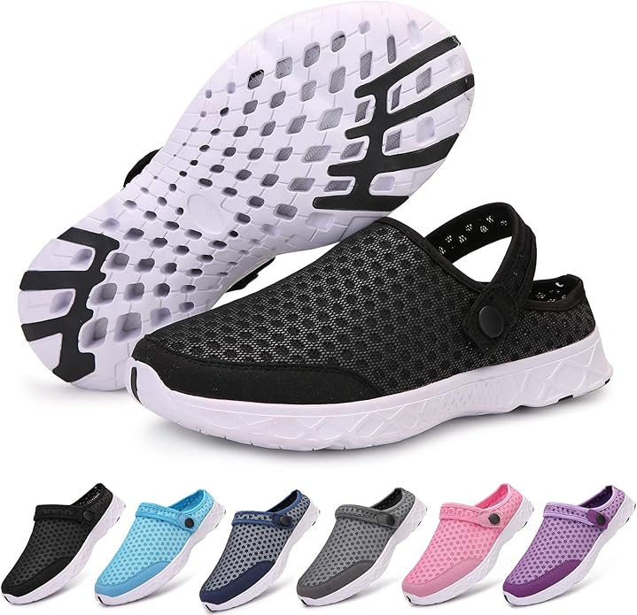 Acfoda Mesh Clogs Men's Women's Slip-On Slippers Summer Sabots ...