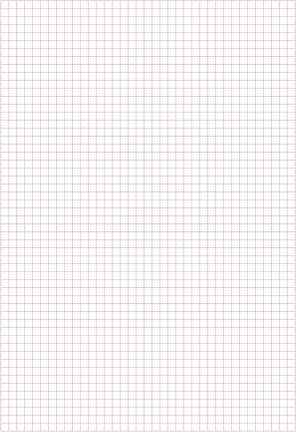 Graph Paper 5mm 0.5cm 30 Red Graph Paper Sheets Printed On One Side ...