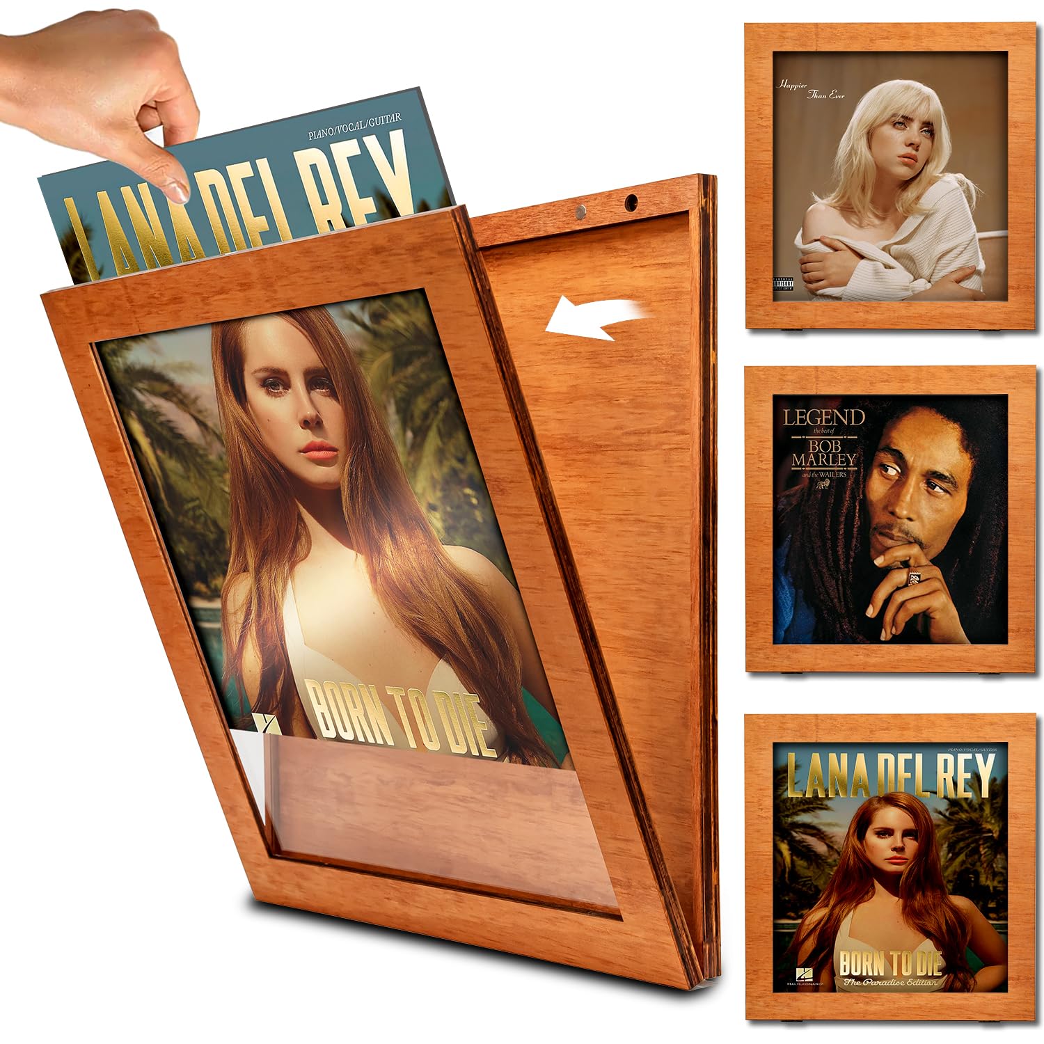 DORNELIA 3-Pack Vinyl Record Frame Display for 12x12 Inch, Front ...