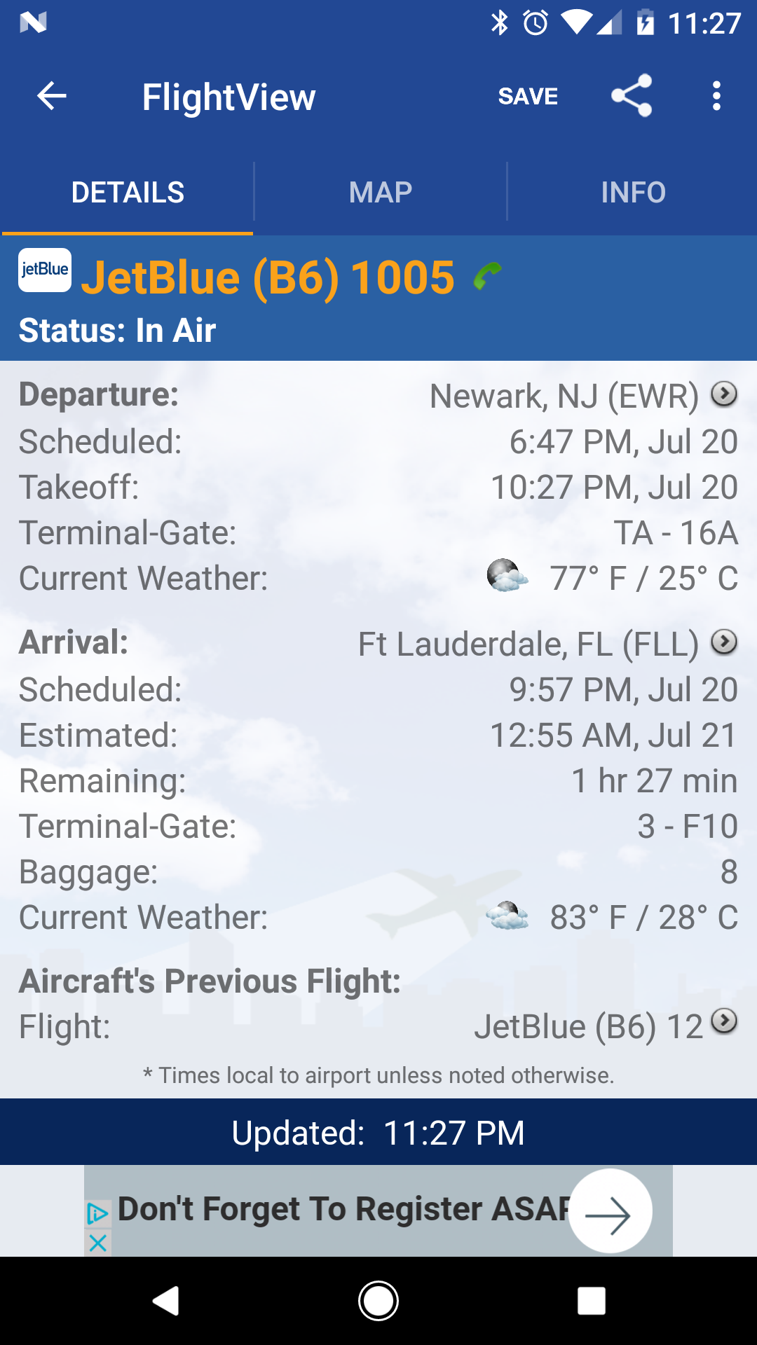 FlightView Free:Amazon.com:Appstore for Android