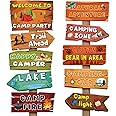 Amazon.com: Hooqict 20 Pieces Camping Themed Party Decorations Camping ...