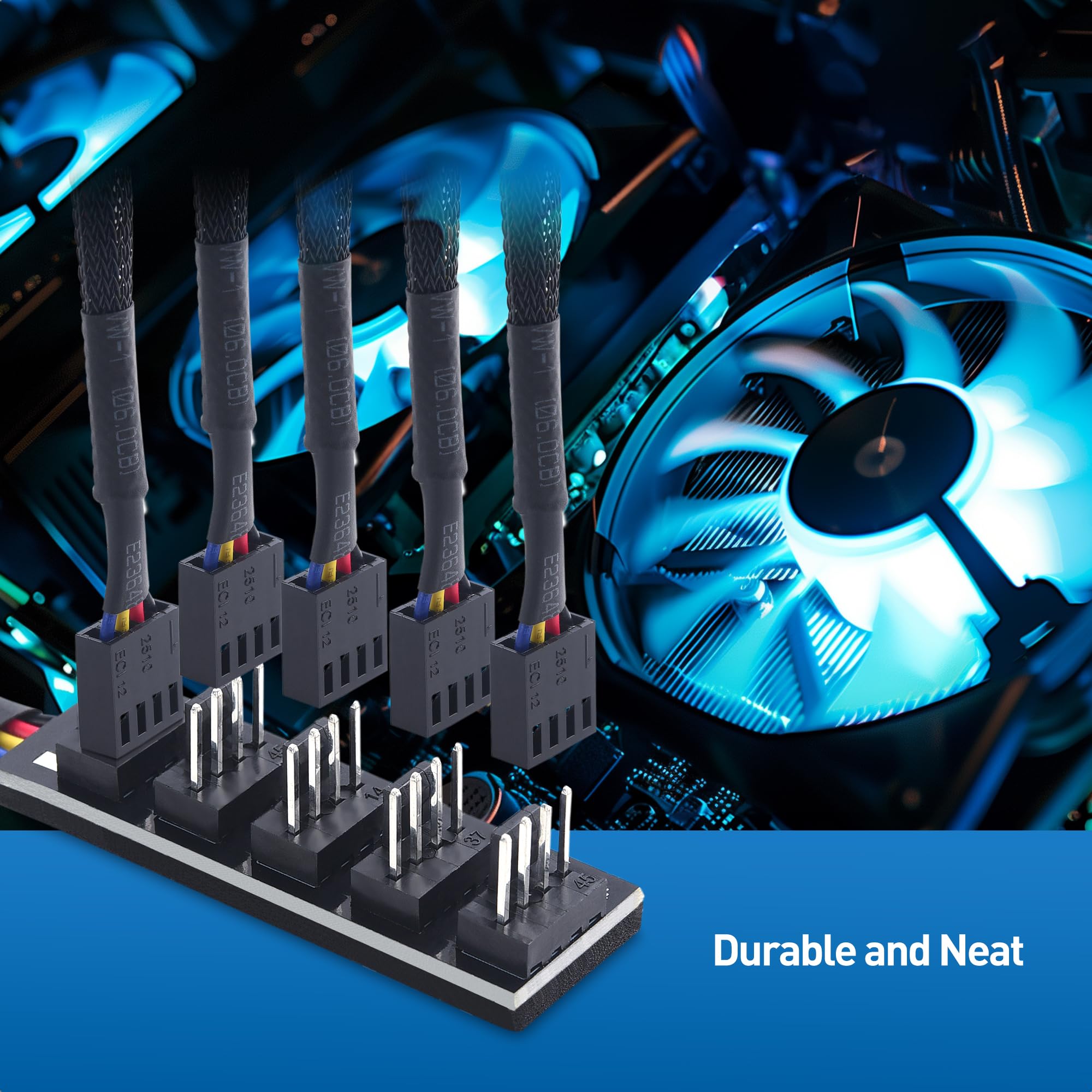 Mua Cable Matters PC Case PWM Fan Hub (PC Fan Hub) 1-to-5 Way PC Fan ...