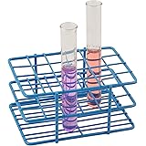 Blue Epoxy Coated Steel Wire Test Tube Rack, 80 Holes, Outer Diameter ...