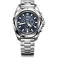 Amazon.com: Victorinox I.N.O.X. Chrono Blue Dial Stainless Steel ...