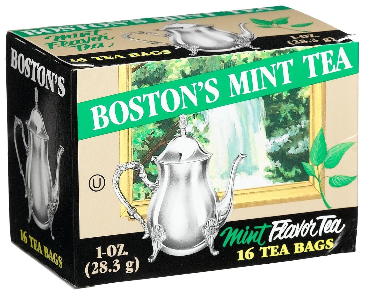 Amazon.com : Boston's Tea Mint Tea, 16-Count Tea Bags (Pack of 6 ...
