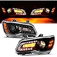 Amazon.com: HECASA Pair Headlights Compatible with 2011-2023 Chrysler ...