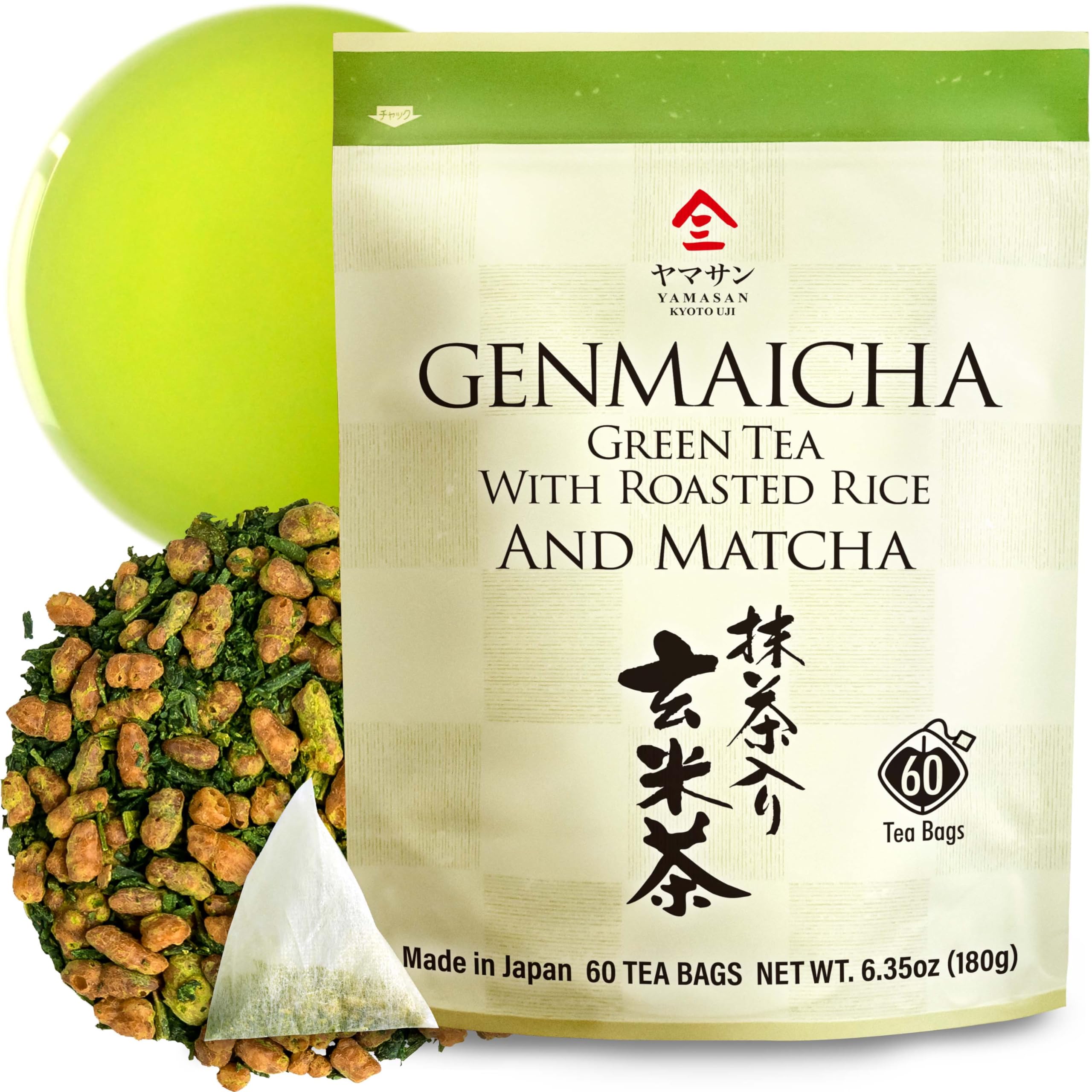Mua Genmaicha green tea with Matcha, roasted brown rice tea, Low ...