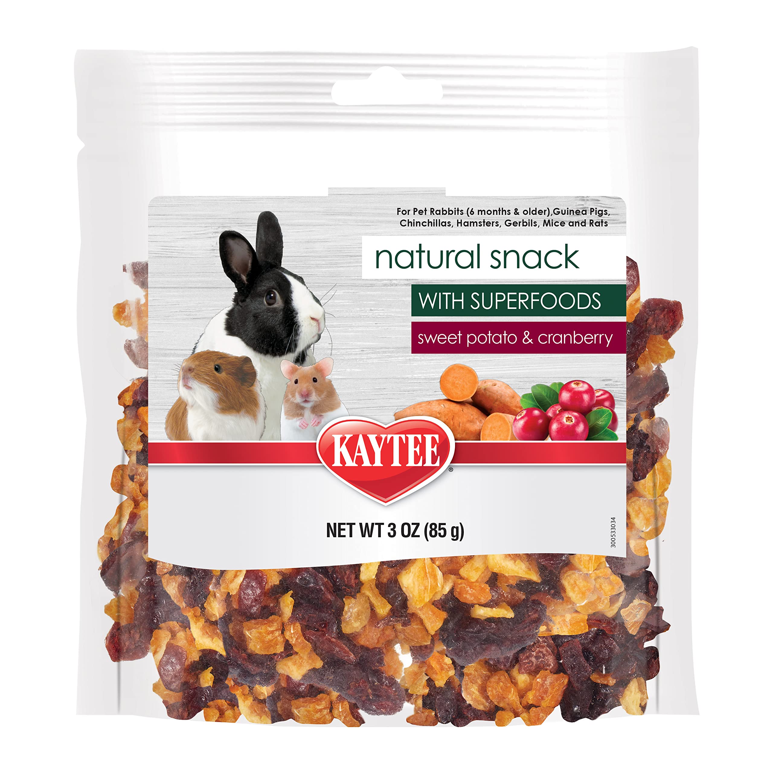 Kaytee Natural Snack with Superfoods For Pet Guinea Pigs, Rabbits ...