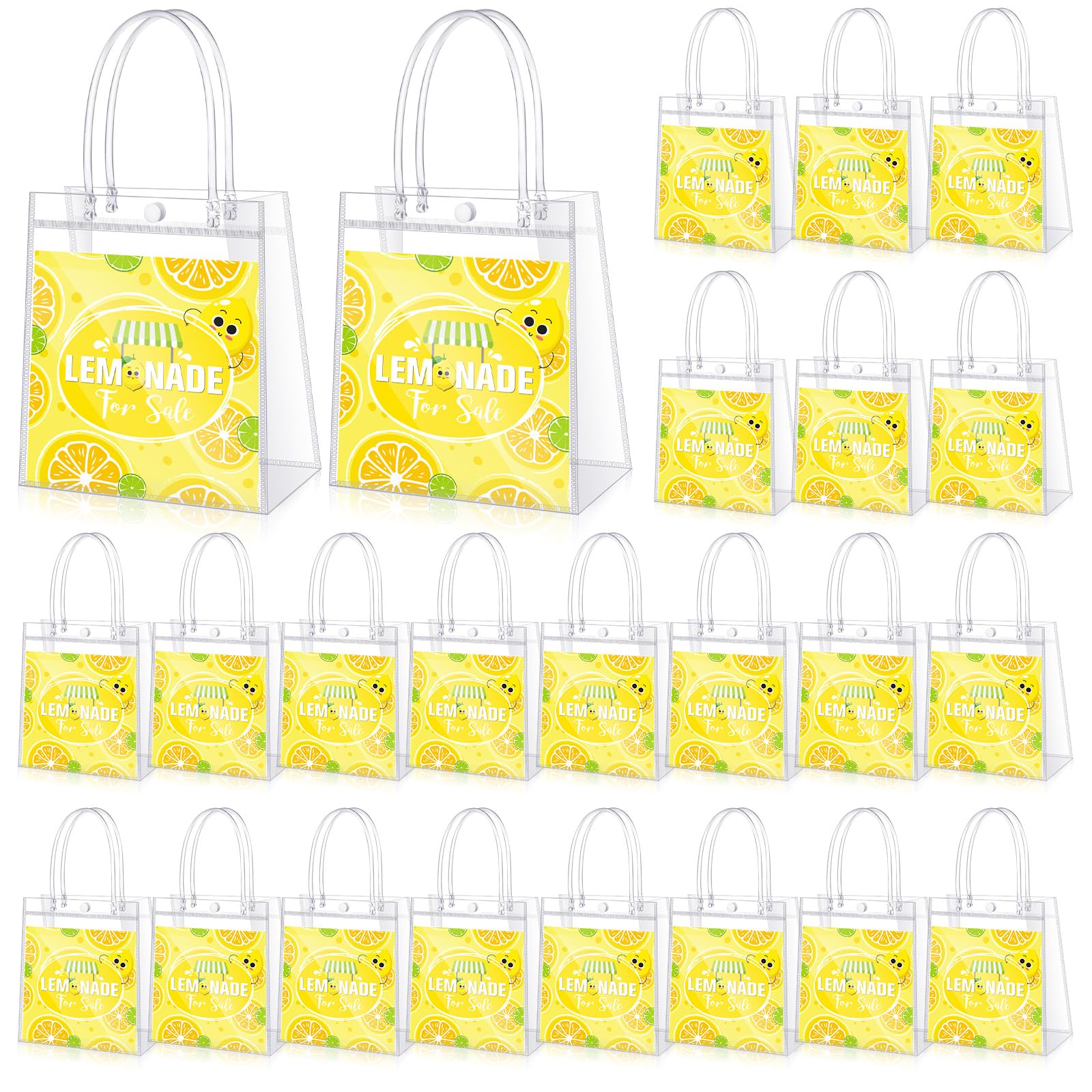 Colingmill 24 Pcs Lemon Party Favors Gift Bags PVC Lemonade Goodie ...