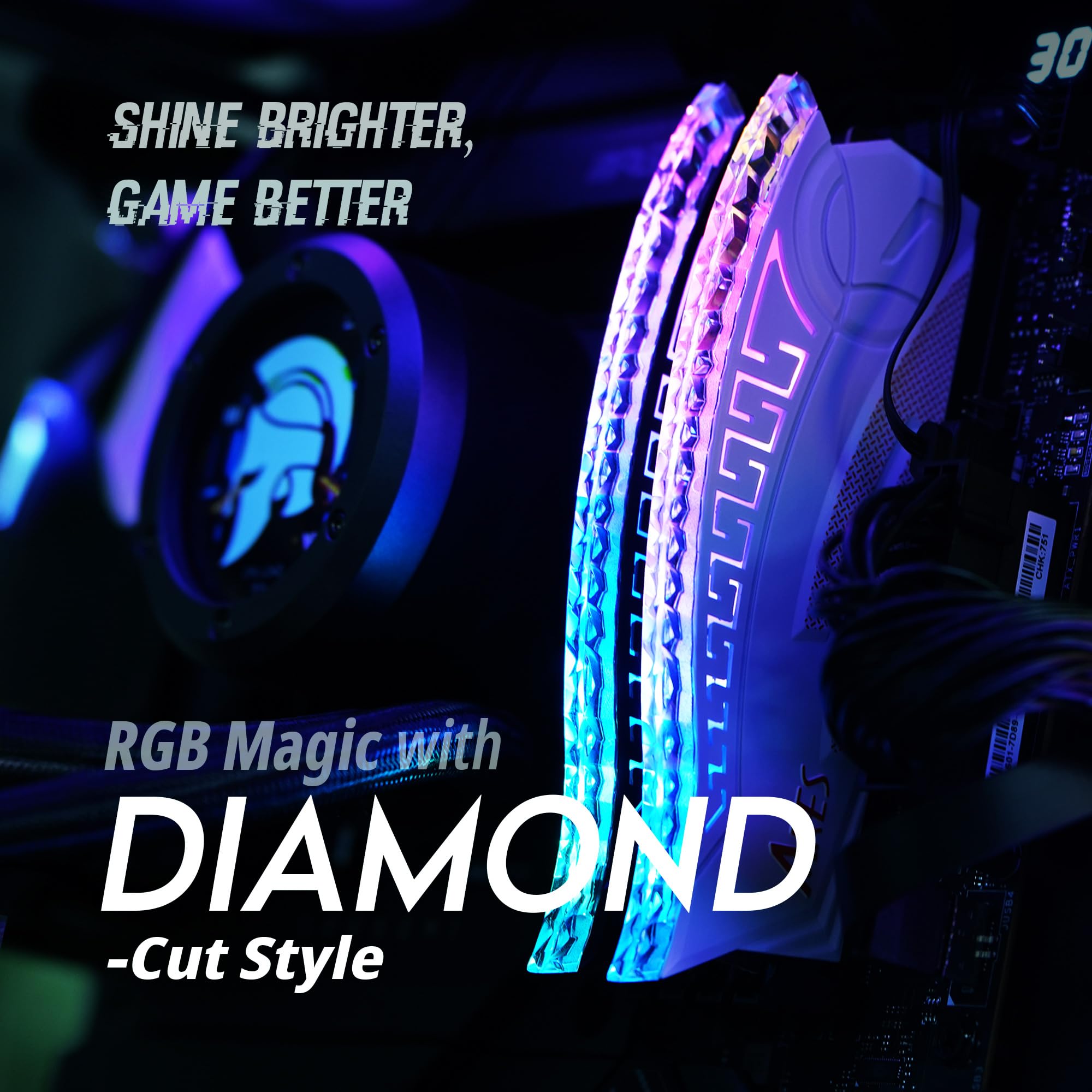 Mua DATO DDR4 RGB RAM, 16GB 3200MHz (2x8GB) Desktop Kit, XMP Memory ...