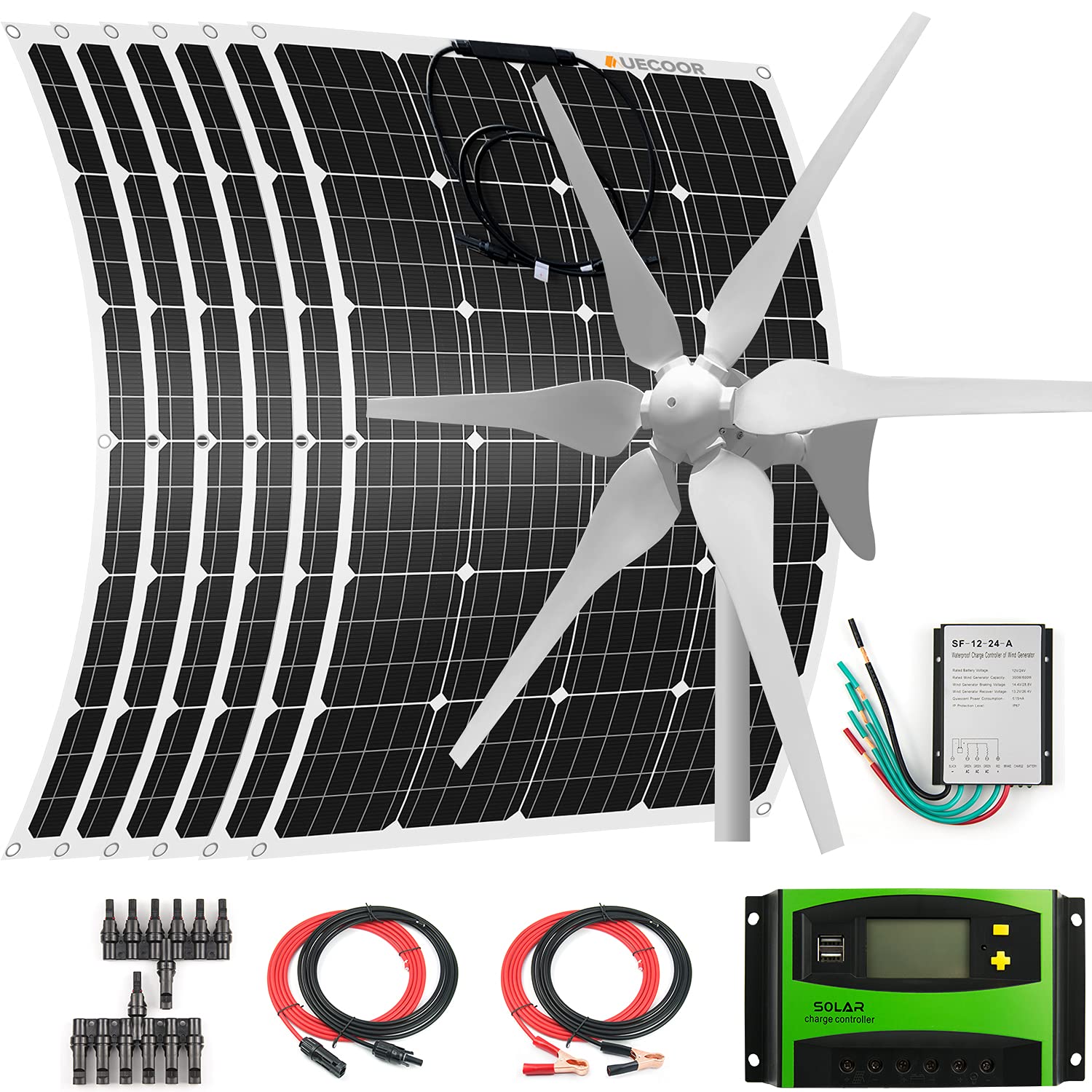 Mua 1120 Watts 12 Volts Solar Wind generator Hybrid System: 400W Wind ...