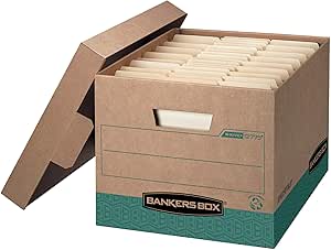 Amazon.com: Bankers Box R-KIVE Heavy-Duty Storage Boxes, FastFold, Lift ...