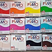 Fimo Soft Starter Pack 12 x 56g Multicolour Blocks: Amazon.co.uk: Toys ...