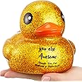 Amazon.com: Honoson 6.89 Inch Thank You Rubber Duck Giant Glitter ...
