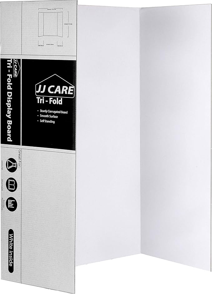 [Heavy Duty] 36" x 48" Trifold Poster Board; Corrugated Cardboard Panel ...