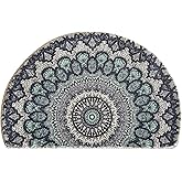 Amazon.com: Half Round Door Mat,Semi Circle Bathroom Floor Rug,Mandala ...