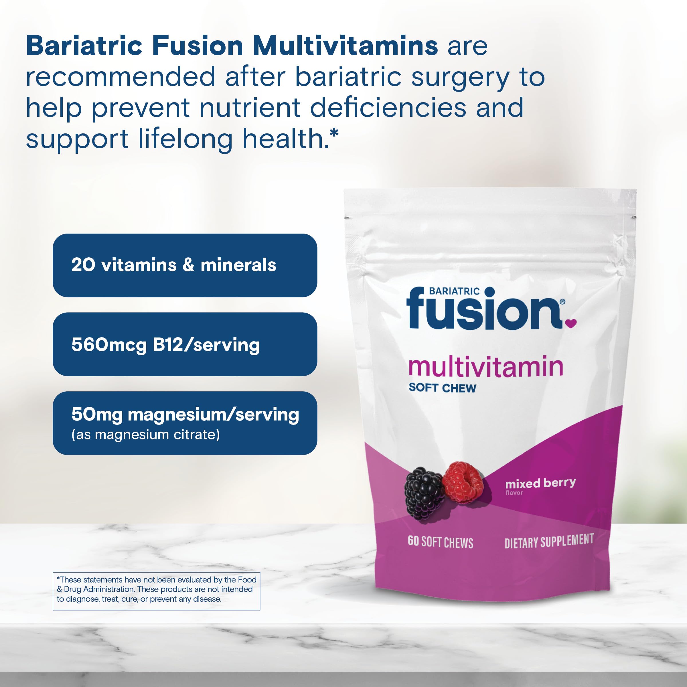 Mua Bariatric Fusion Bariatric Multivitamin Soft Chew | Mixed Berry ...