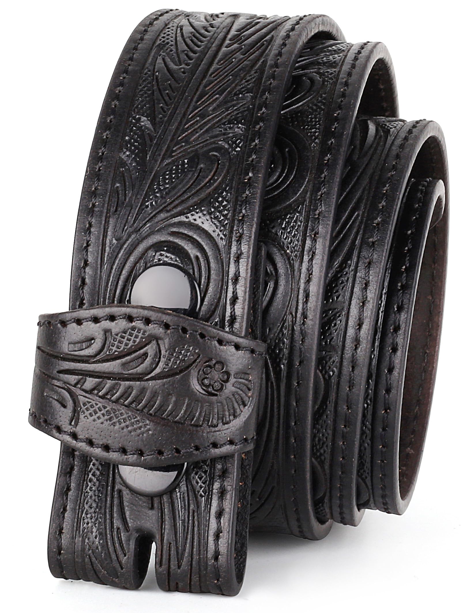 F&L CLASSIC Western Belt without buckle for men – Full Grain Leather ...