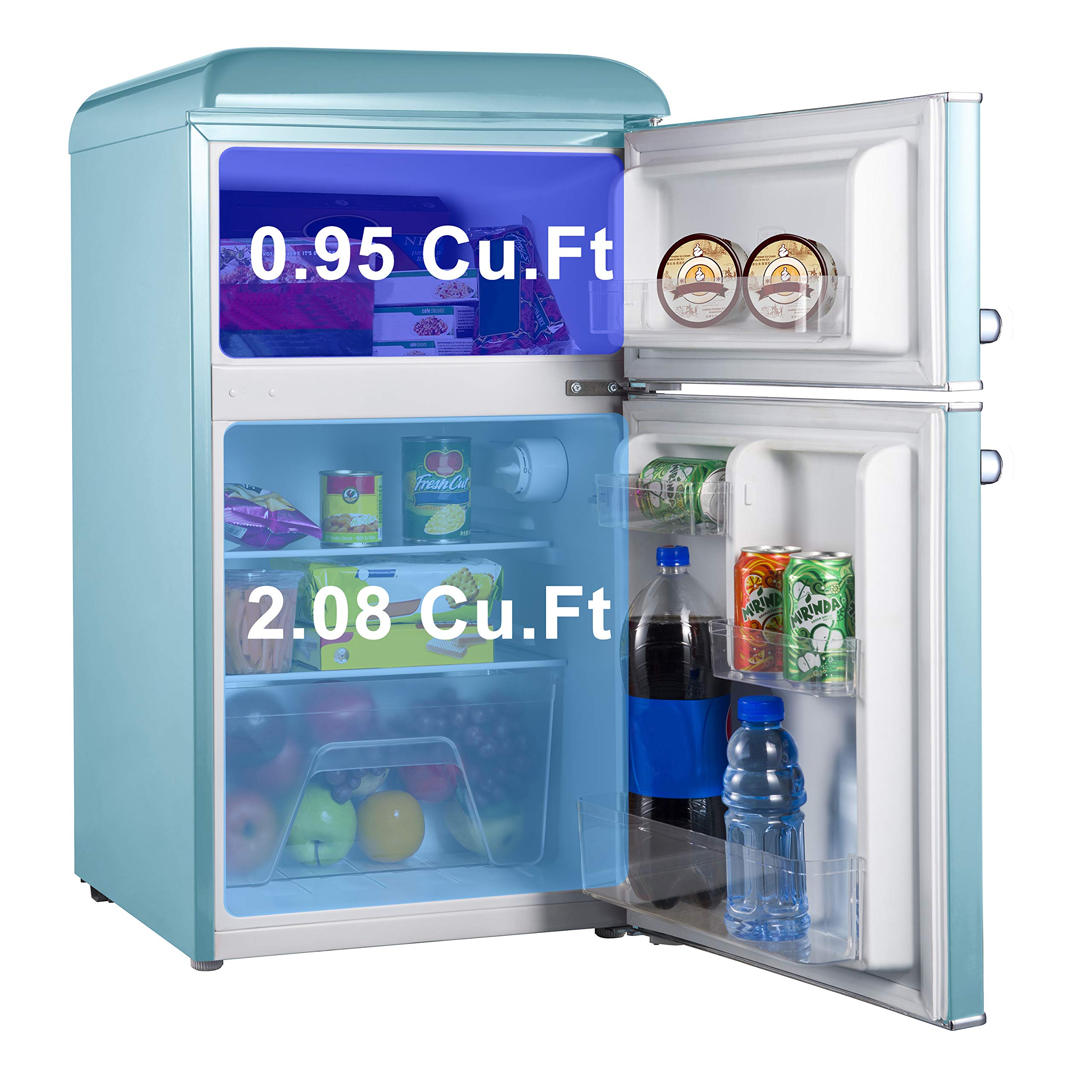 Mua Galanz Retro Compact Refrigerator with Freezer, Mini Fridge with ...
