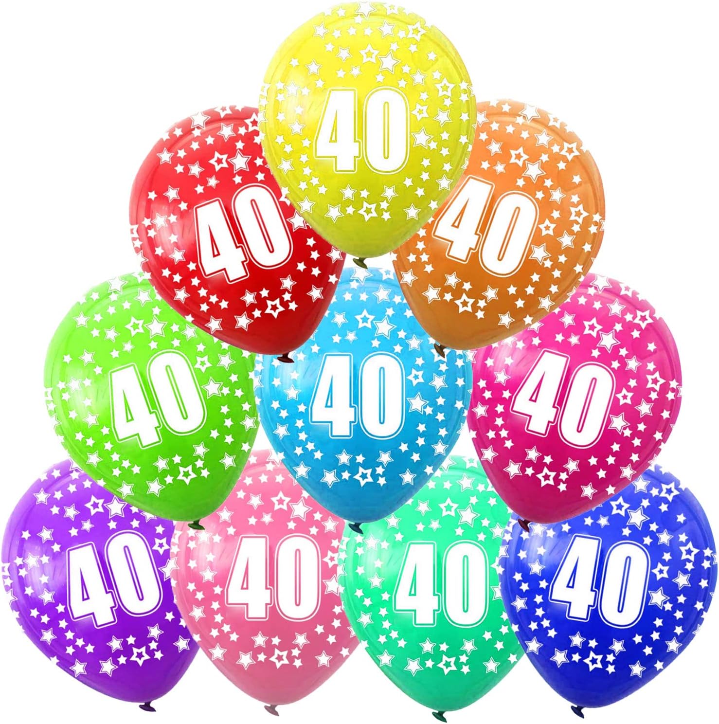 Funny House 40th Birthday Balloons, 40 Year Old Birthday Decorations 12 ...