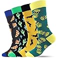 Amazon.com: Funny Socks for Men - Fun Crazy Dress Socks Mens Novelty ...