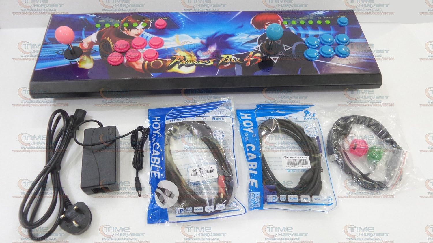 Amazon.com: Pandora Box 4S + 2 player all-metal arcade console 815 in 1 ...