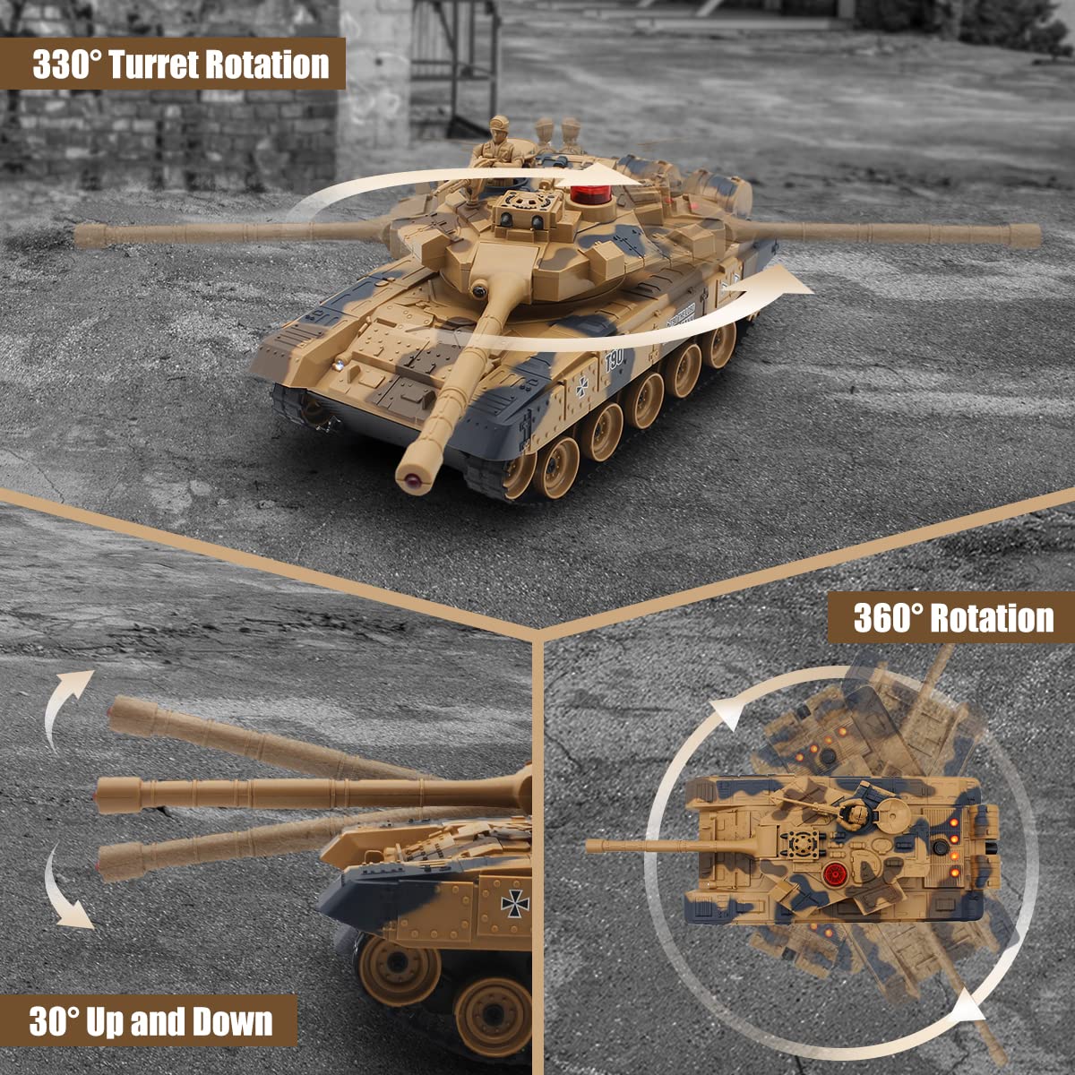 Mua Fistone 1/24 Scale RC Battle Tank Set - Remote Control T90 ...