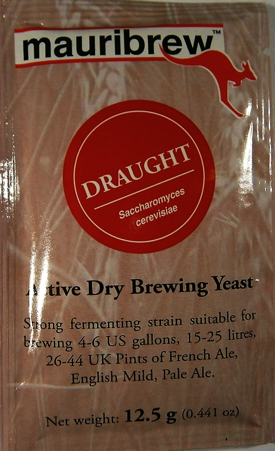 BierHefe Mauribrew - DRAUGHT - Trockenhefe 12,5g - Obergärige Hefe ...
