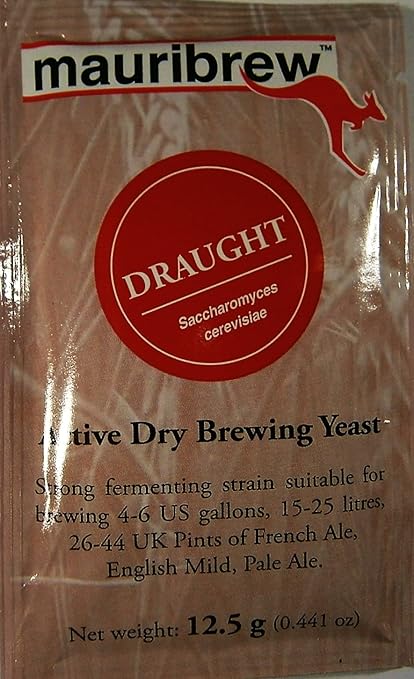 BierHefe Mauribrew - DRAUGHT - Trockenhefe 12,5g - Obergärige Hefe ...